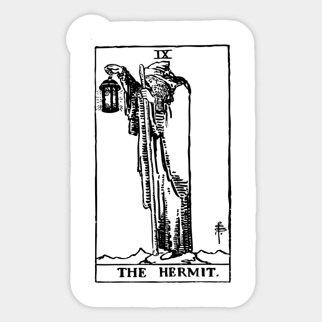 Tarot Card The Hermit Tarot Card Hermit Sticker Teepublic